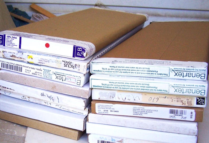 Cardboard Fabric Bolts for Storing Fabric 23 by 7 1/2 Lot of 15 Used ...