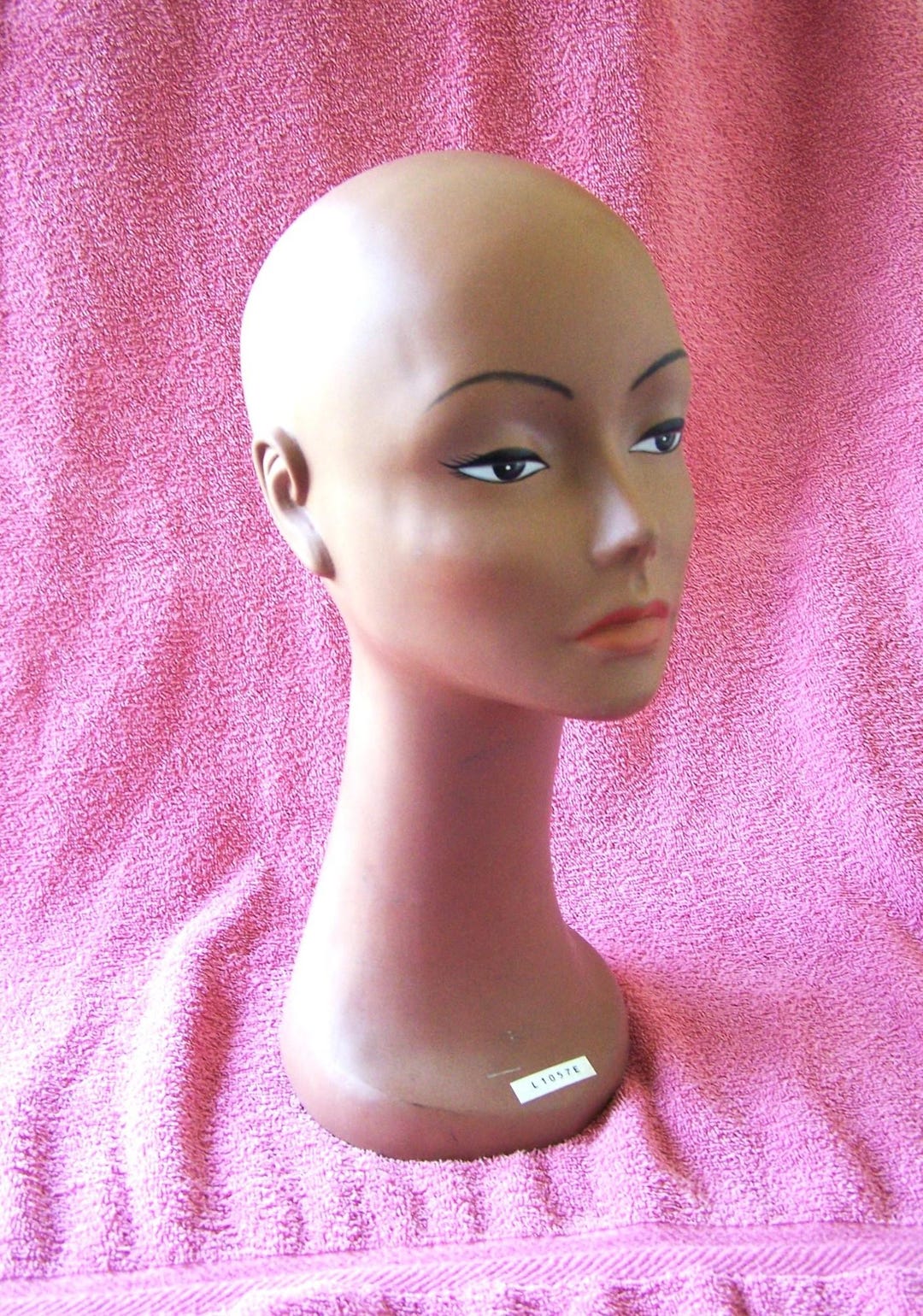 Glam Mannequin Head or Bust in Dark Skin Tone, Afro American Mannequin ...
