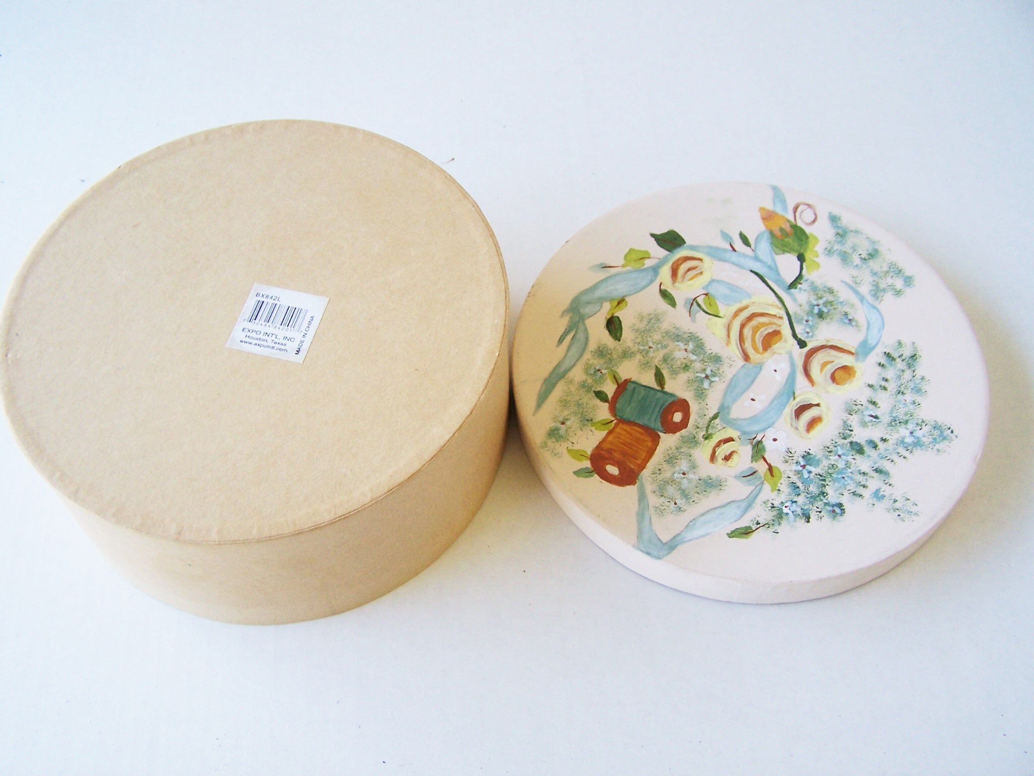 Sewing Notion Box Sewing Container Decorative Round | Etsy