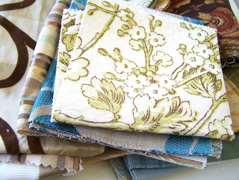 Fabric Sample or Swatches 100 Pieces in Different Prints and Colors ...