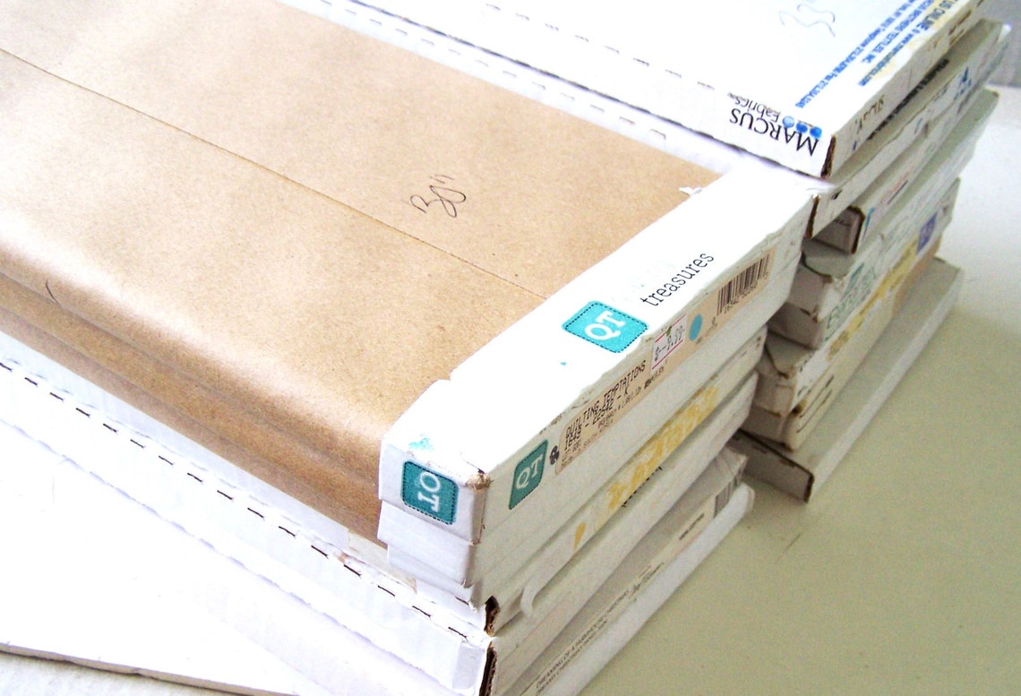 Cardboard Fabric Bolts for Storing Fabric 23 by 7 1/2 Lot of 15 Used ...