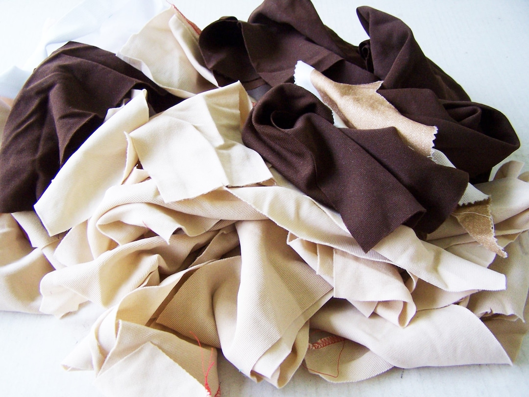 Polyester Knit Fabric Scraps Mixed Colors, Craft Fabric Pieces, Doll ...