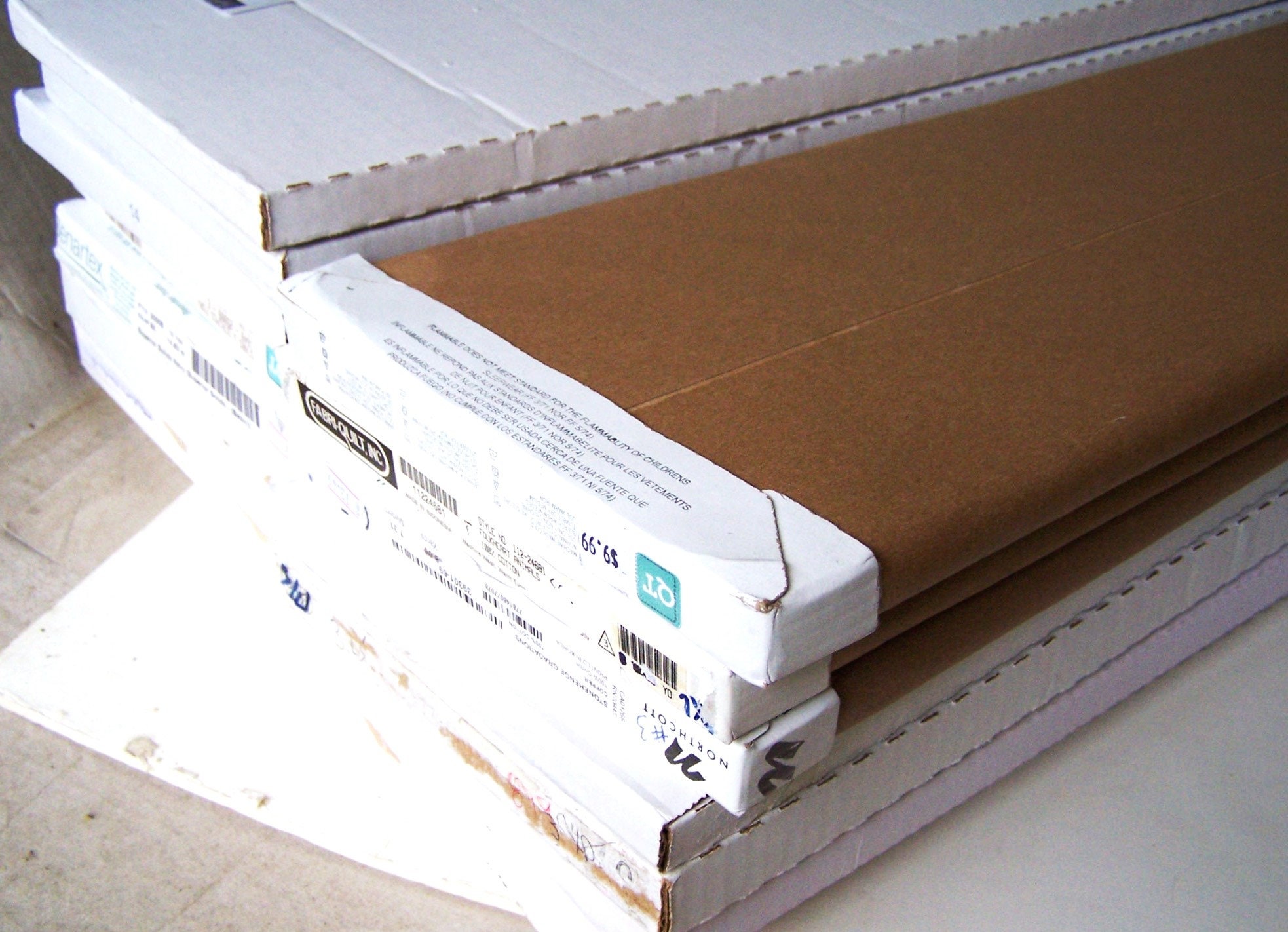Cardboard Fabric Bolts for Storing Fabric 23 by 7 1/2 Lot of 15 Used ...