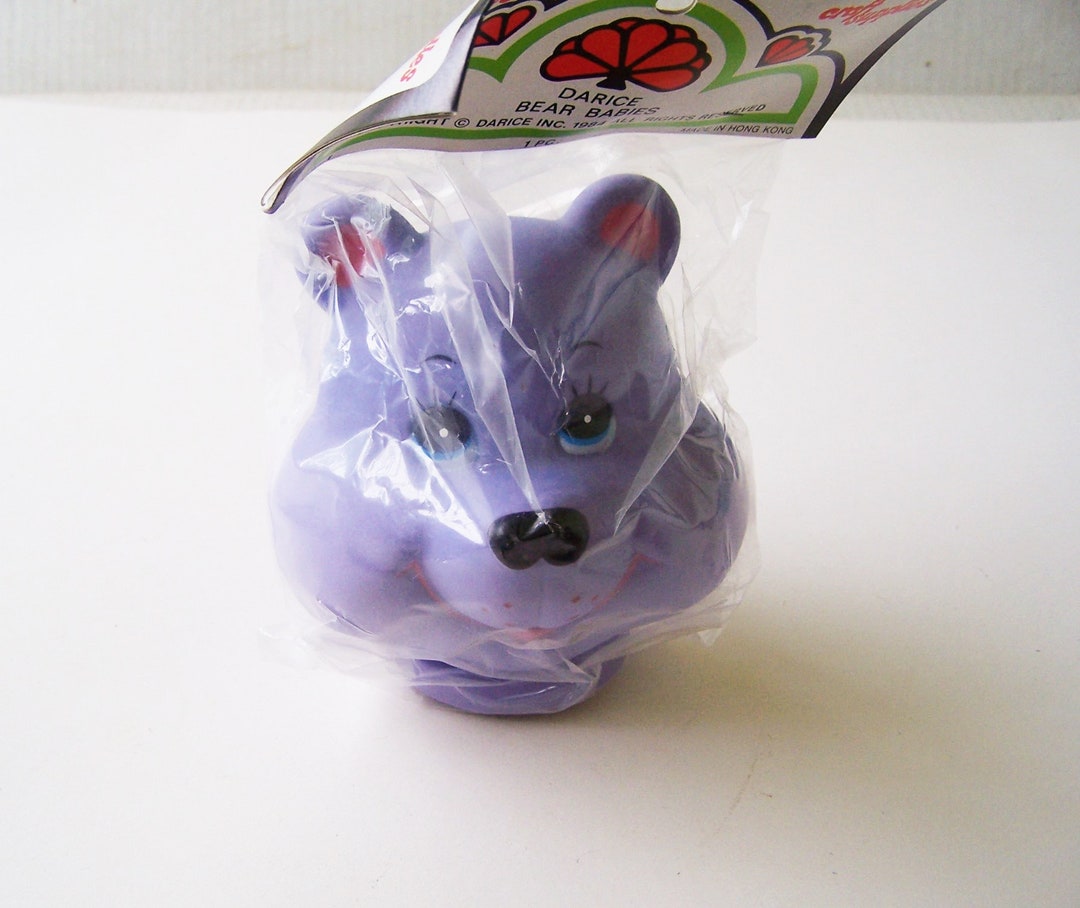 Darice Bear Babies Doll Bear Head in Purple, Doll Crafts, Vintage Doll ...