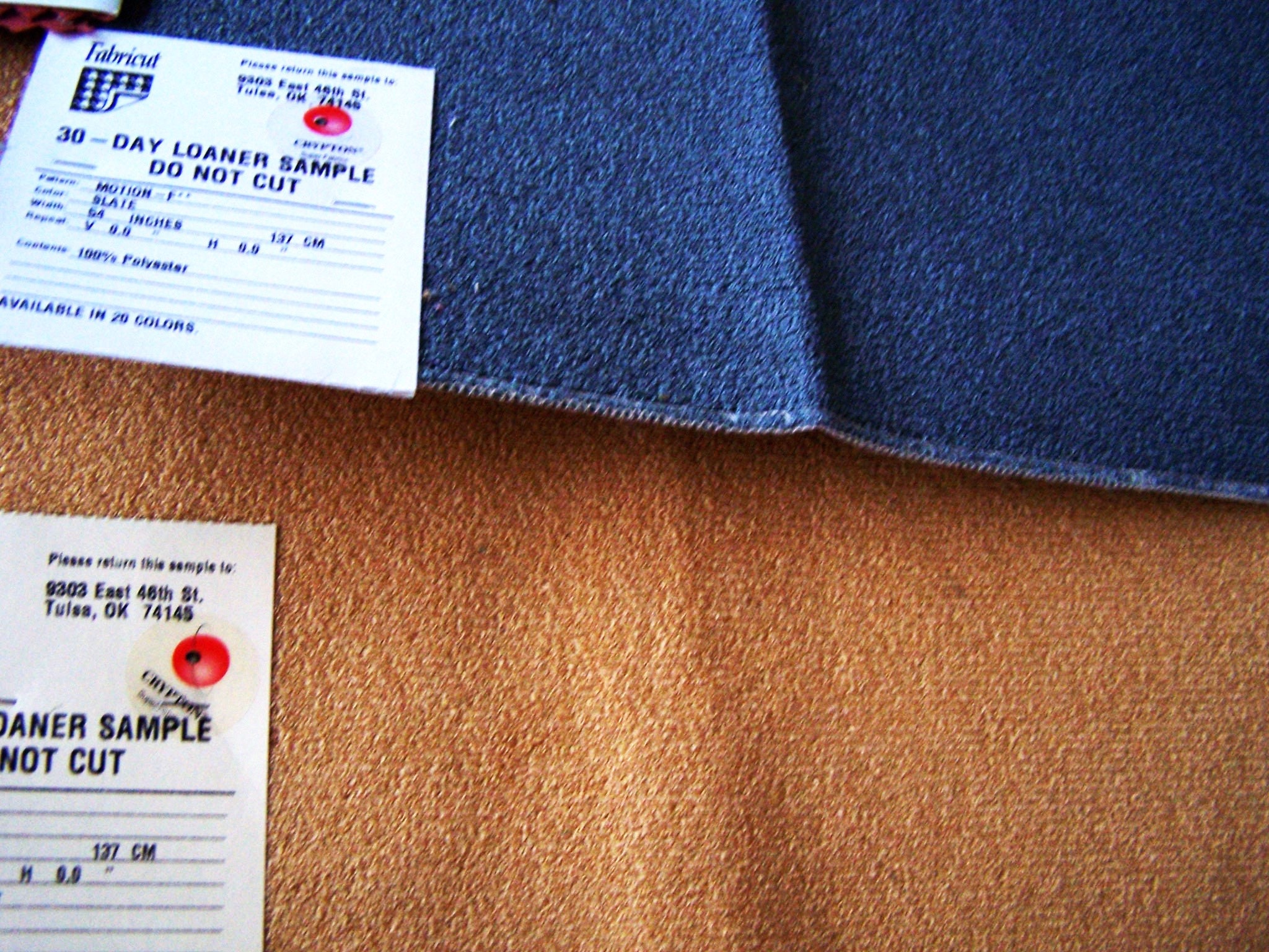 Fabric Sample or Swatch Squares 6 Large Pieces in Different Prints and ...