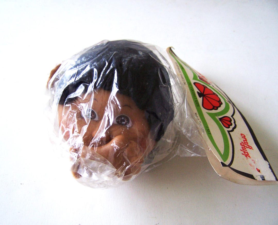 Darice Craft Supply 3 1/2" Coconut Kids Model C35046 Doll Head, Doll ...