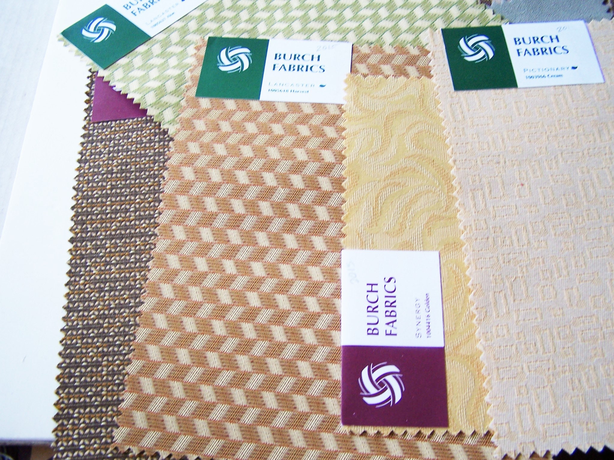 Fabric Sample or Swatch Squares 17 Pieces in Different Prints and ...