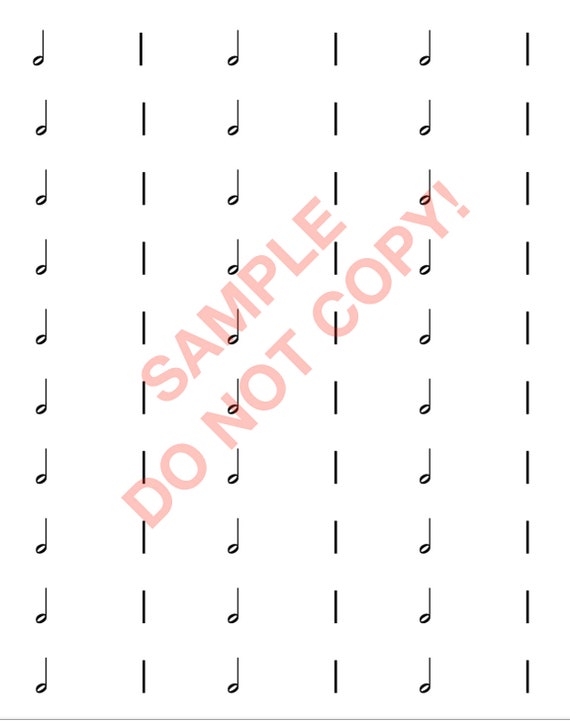 Half Note Label PDF & Instructions - Etsy