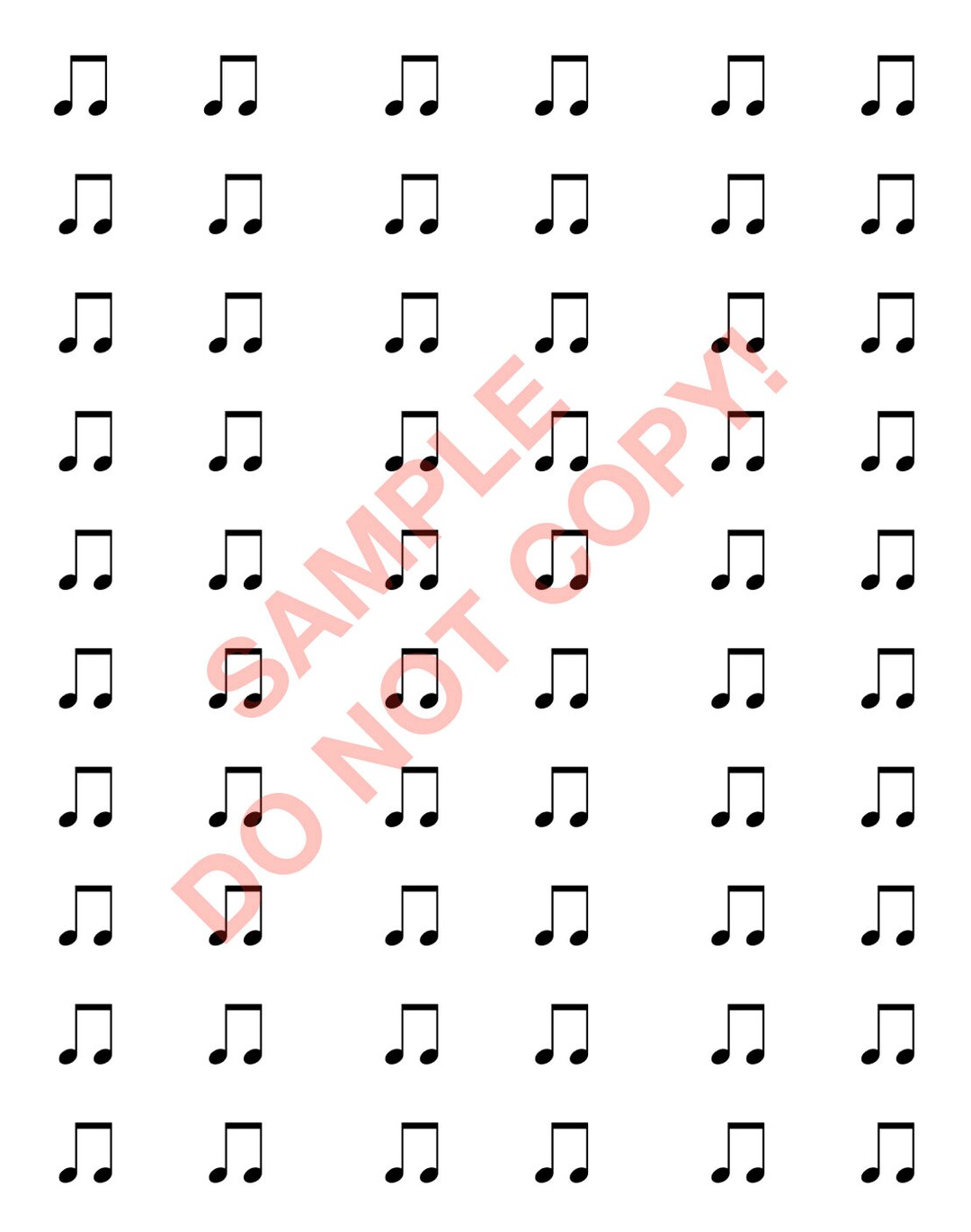 Eighth Note Label PDF & Instructions - Etsy