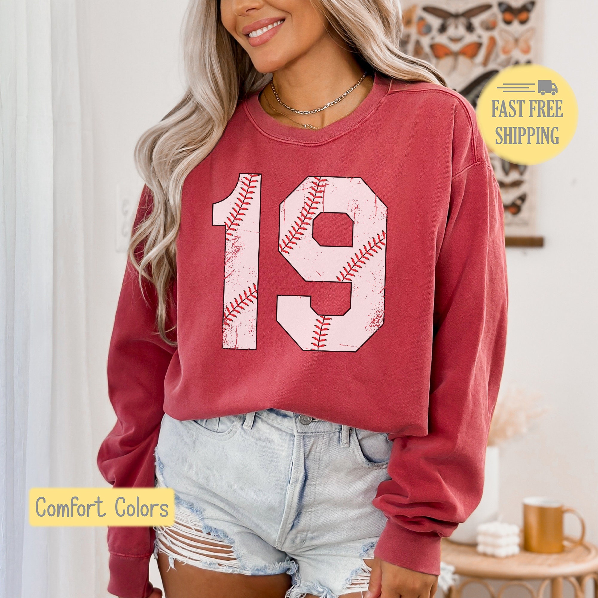 Custom Baseball Number Shirt, Custom Baseball Graphic Tee, Cute ...