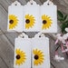 A Set of 5 Quilled Sunflower Gift Tags for All Occasions - Etsy
