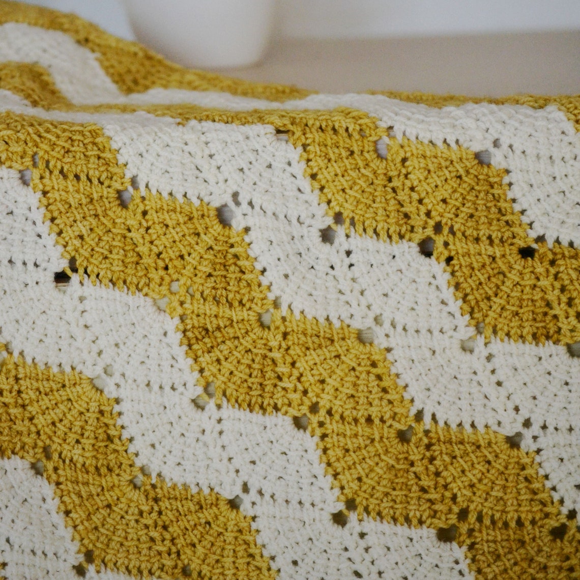 Tunisian Shell Shawl PDF Pattern Crochet - Etsy