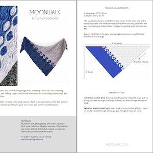Moonwalk Shawl PDF Pattern ~ Textured Crochet - Etsy