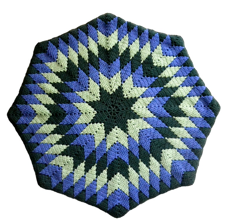Two Stars Rug PDF Pattern Crochet - Etsy