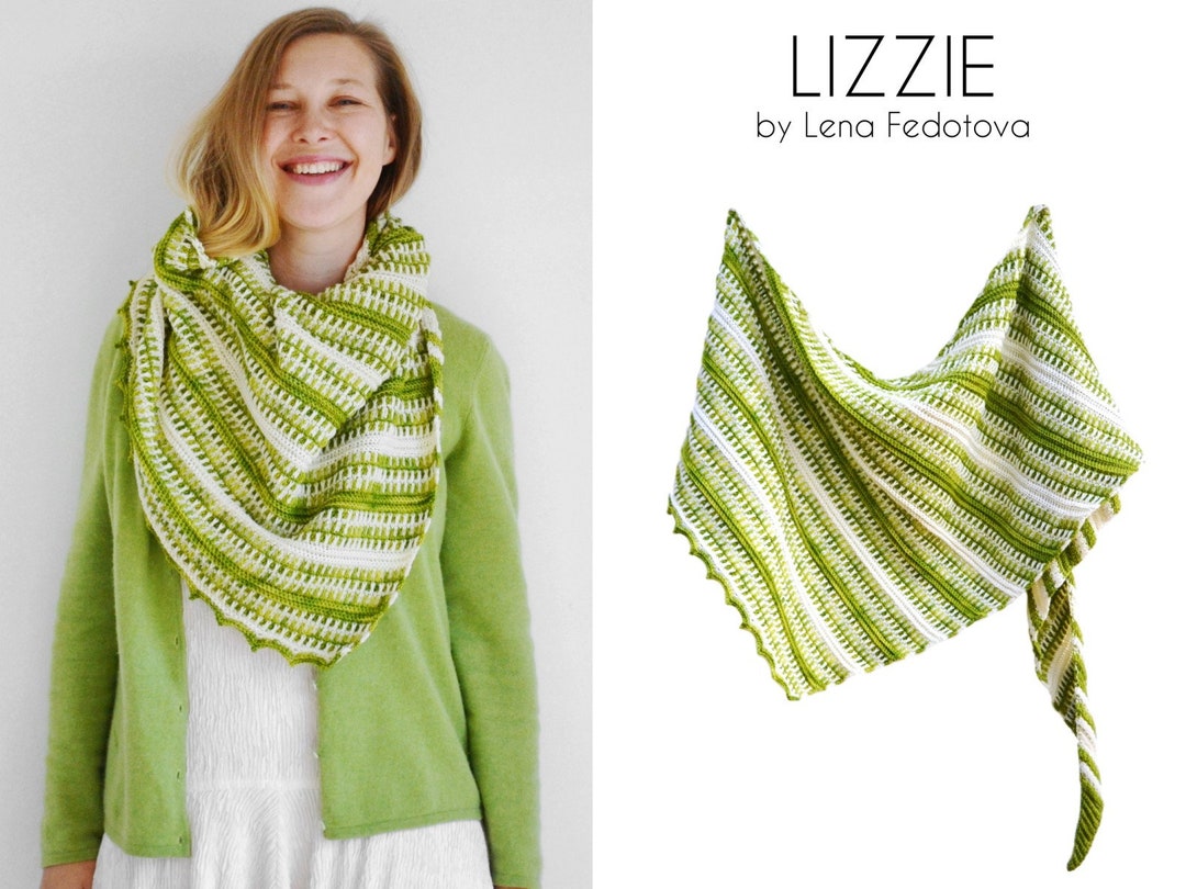 Lizzie Shawl PDF Pattern Casual Crochet - Etsy
