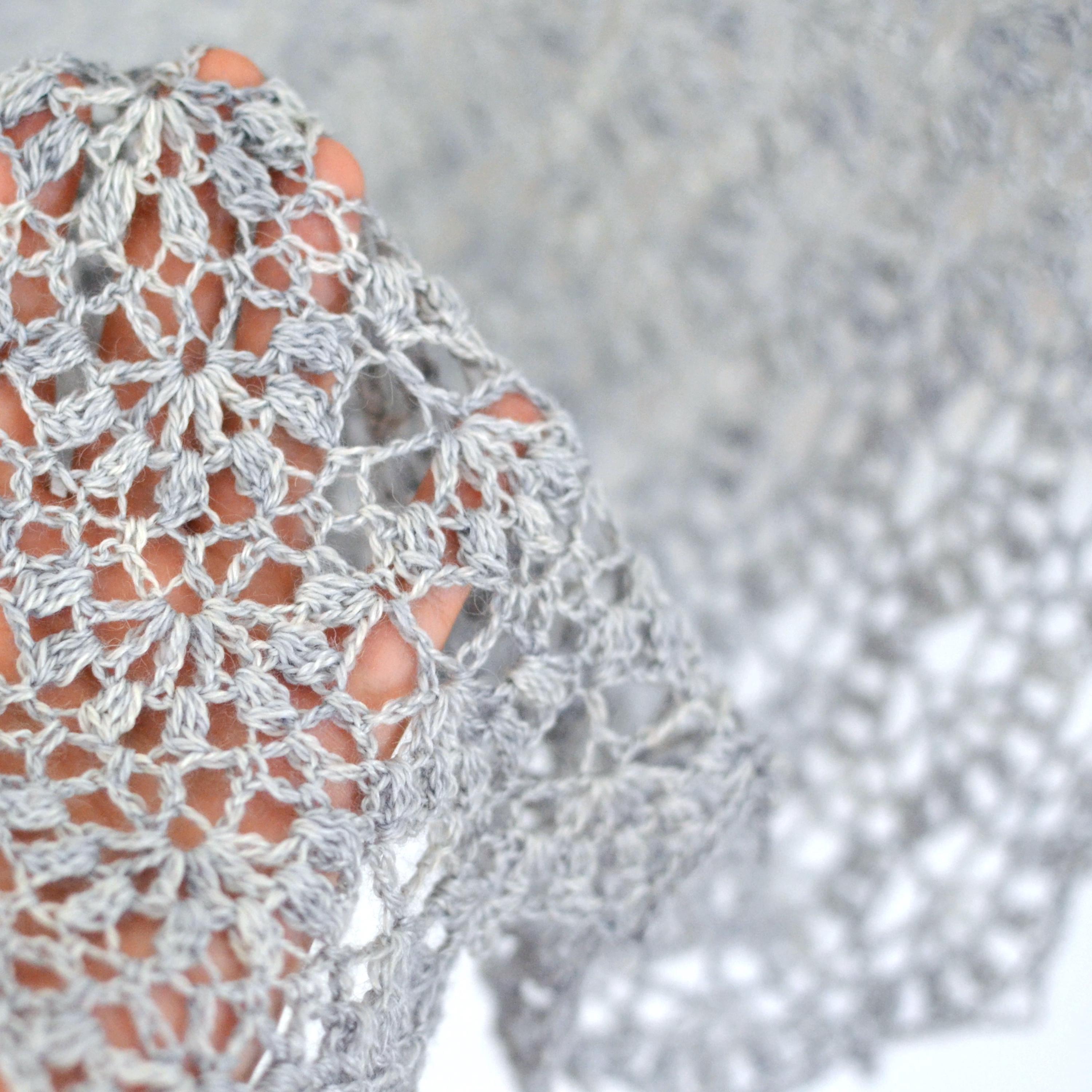 Porcelain Berry Shawl Pattern - Crochet Triangular Lace Shawl With ...