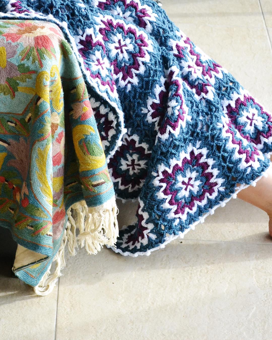 Bargello Crochet Blanket Pattern | Flame Stitch Afghan (PDF Pattern) - Etsy