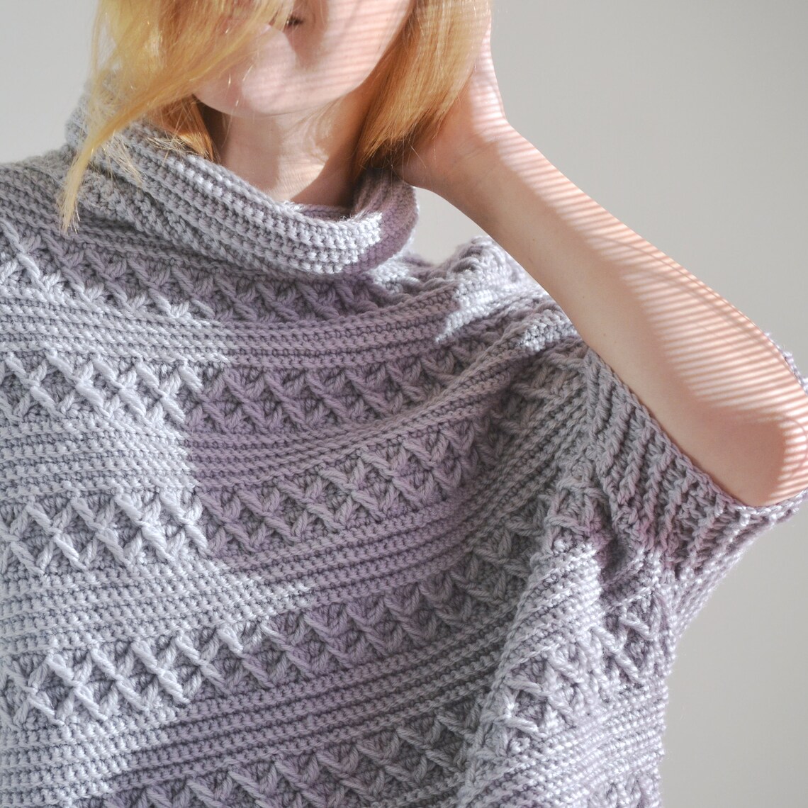 Melt Poncho PDF Pattern ~ Modern Crochet - Etsy