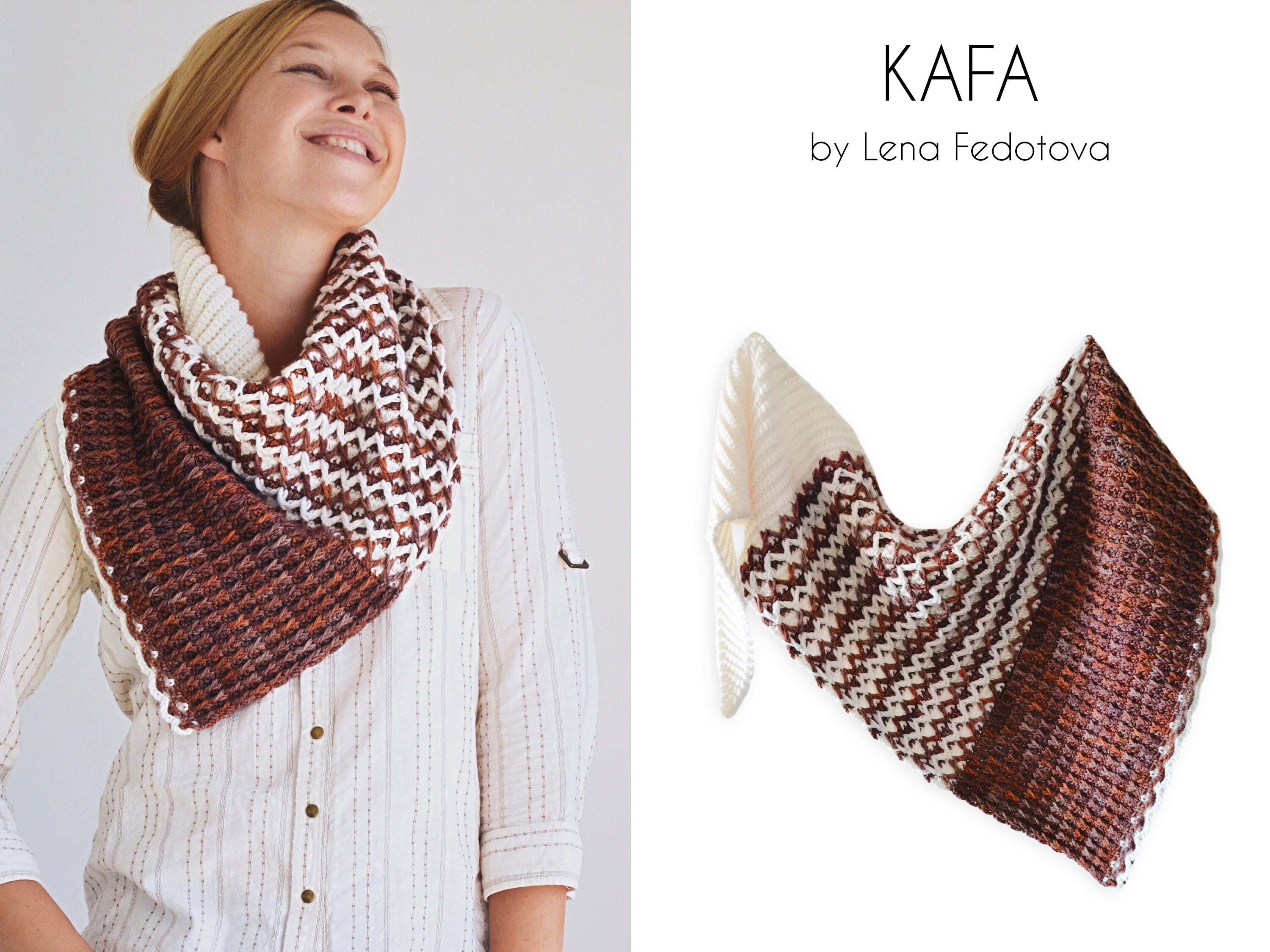 Kafa Shawl PDF Pattern Colorwork Crochet - Etsy