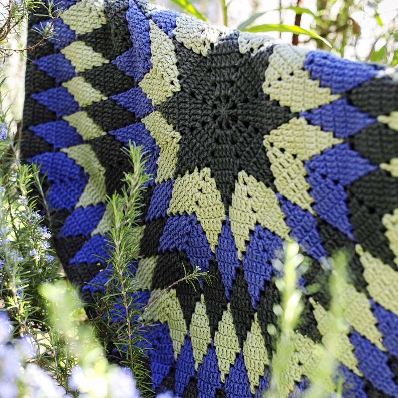 Two Stars Rug PDF Pattern Crochet - Etsy