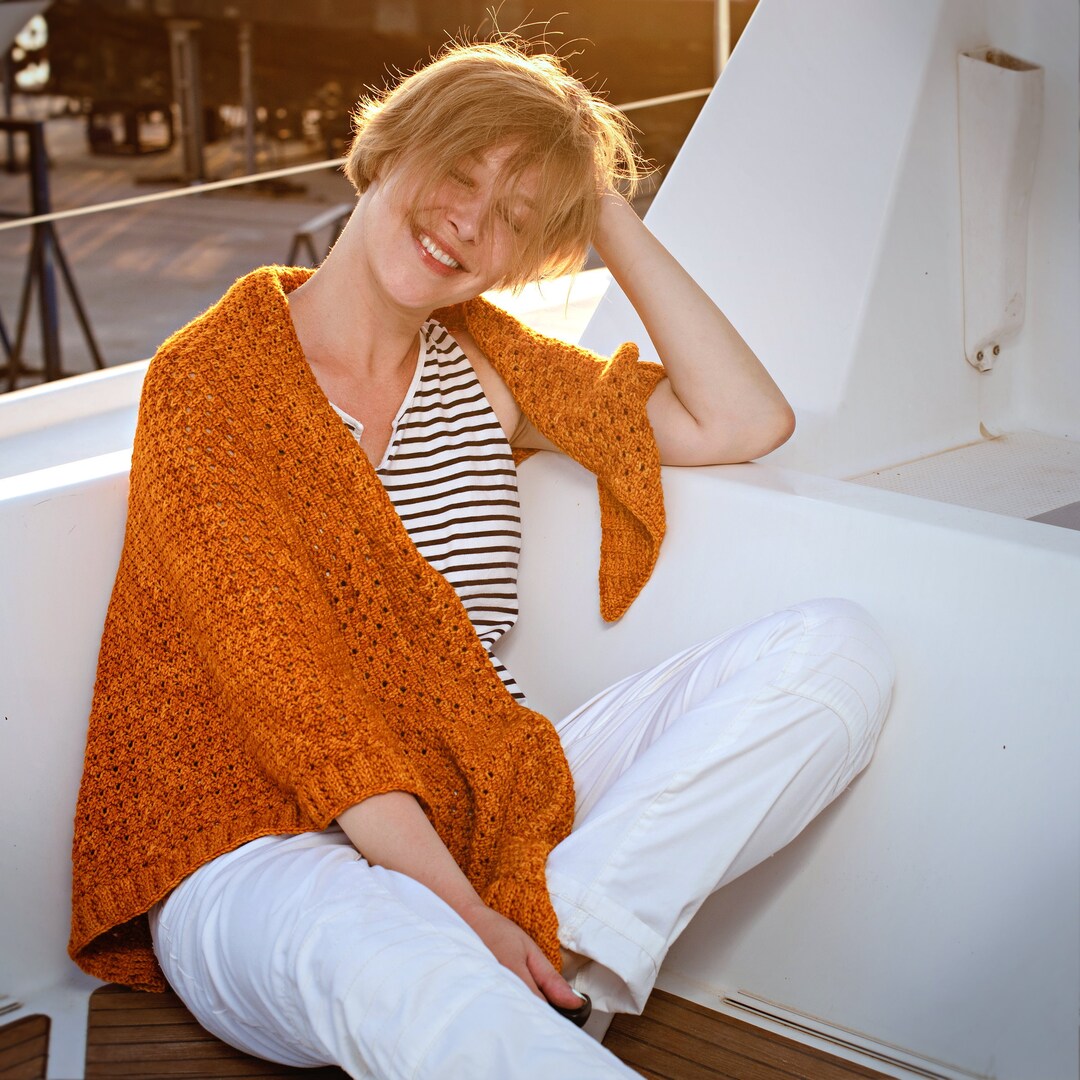 Sunset Shawl PDF Pattern ~ Linen St Crochet - Etsy
