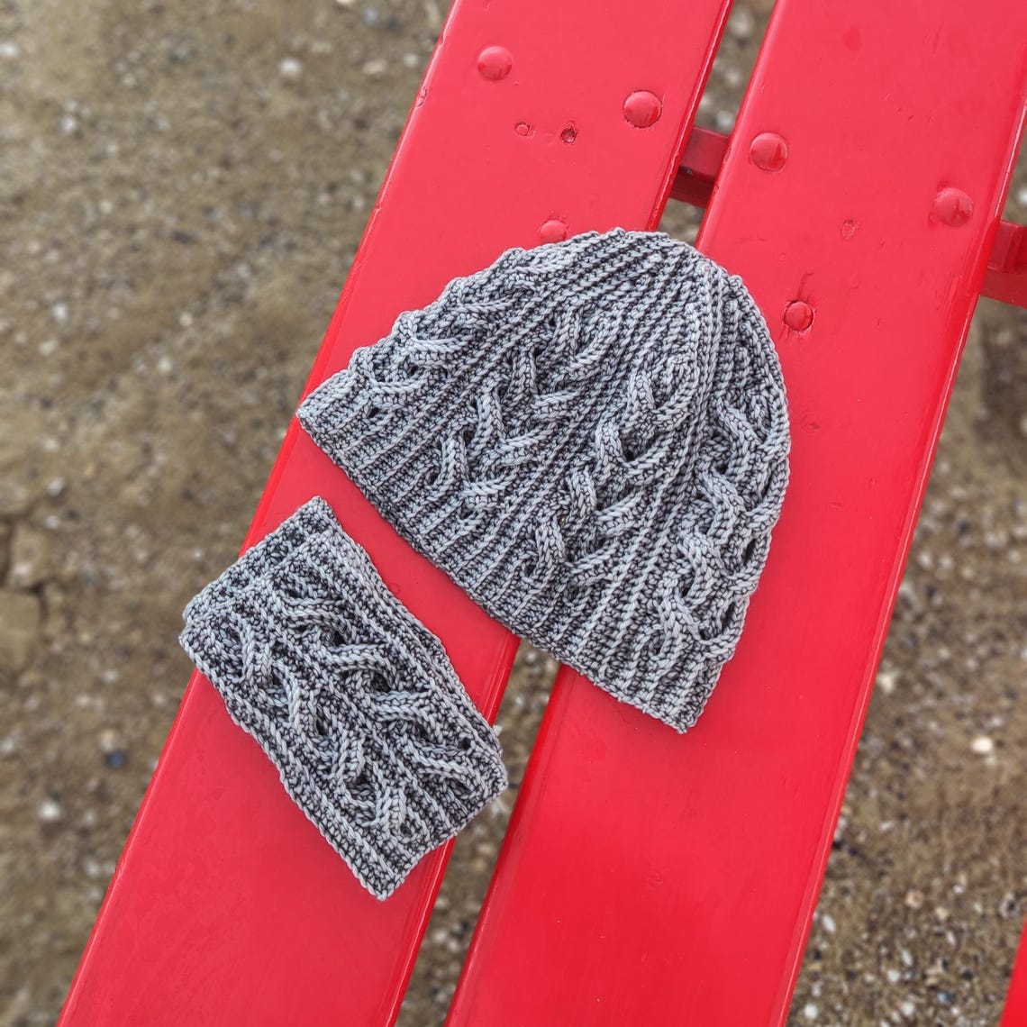 Leeward Hat Crochet Pattern • Cable Beanie PDF • Textured Sideways ...