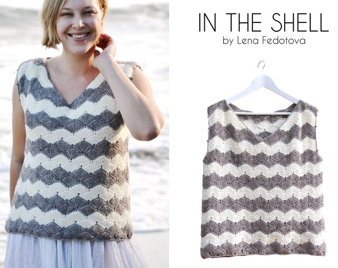 In the Shell Top PDF Pattern Casual Crochet | Etsy
