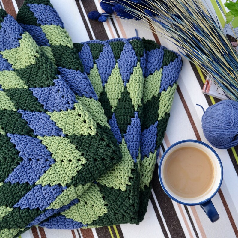 Two Stars Rug PDF Pattern Crochet - Etsy