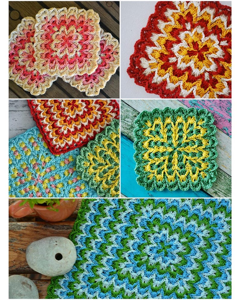 Bargello Crochet Blanket Pattern | Flame Stitch Afghan (PDF Pattern) - Etsy
