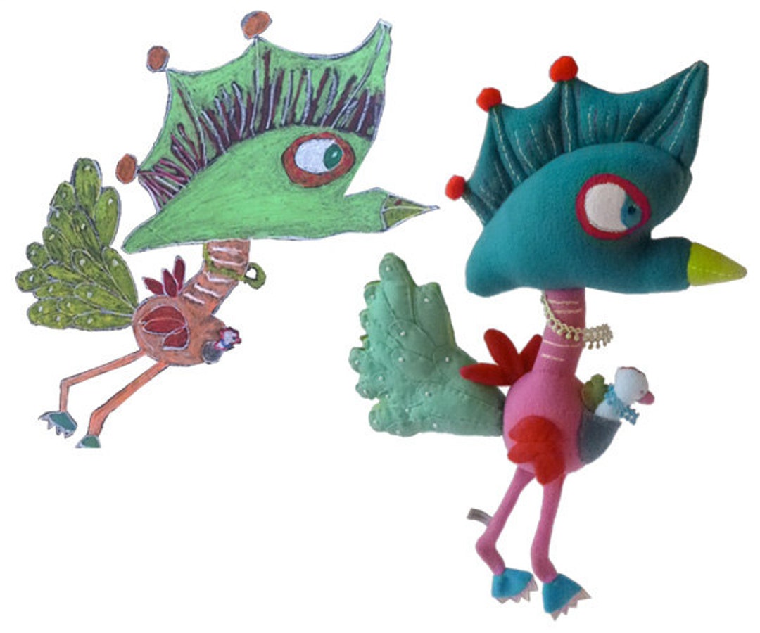 Custom Toy: Bird Fantasy With Young - Etsy