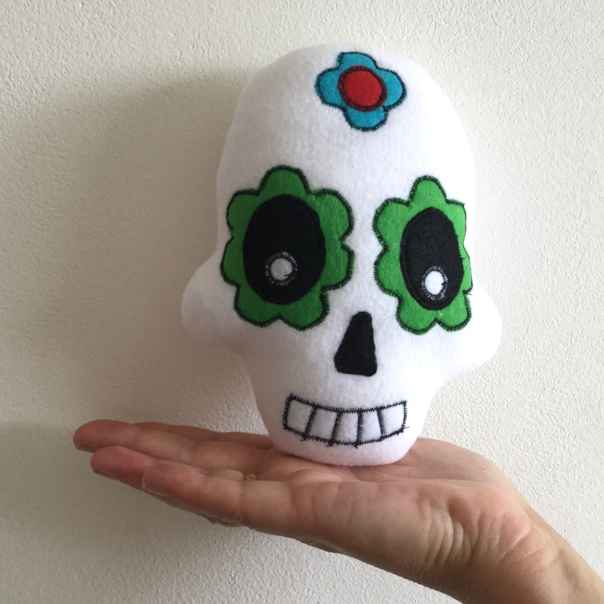 Day of the Dead Skull Pdf Pattern, Skull Plush, Dia De Los Muertes ...