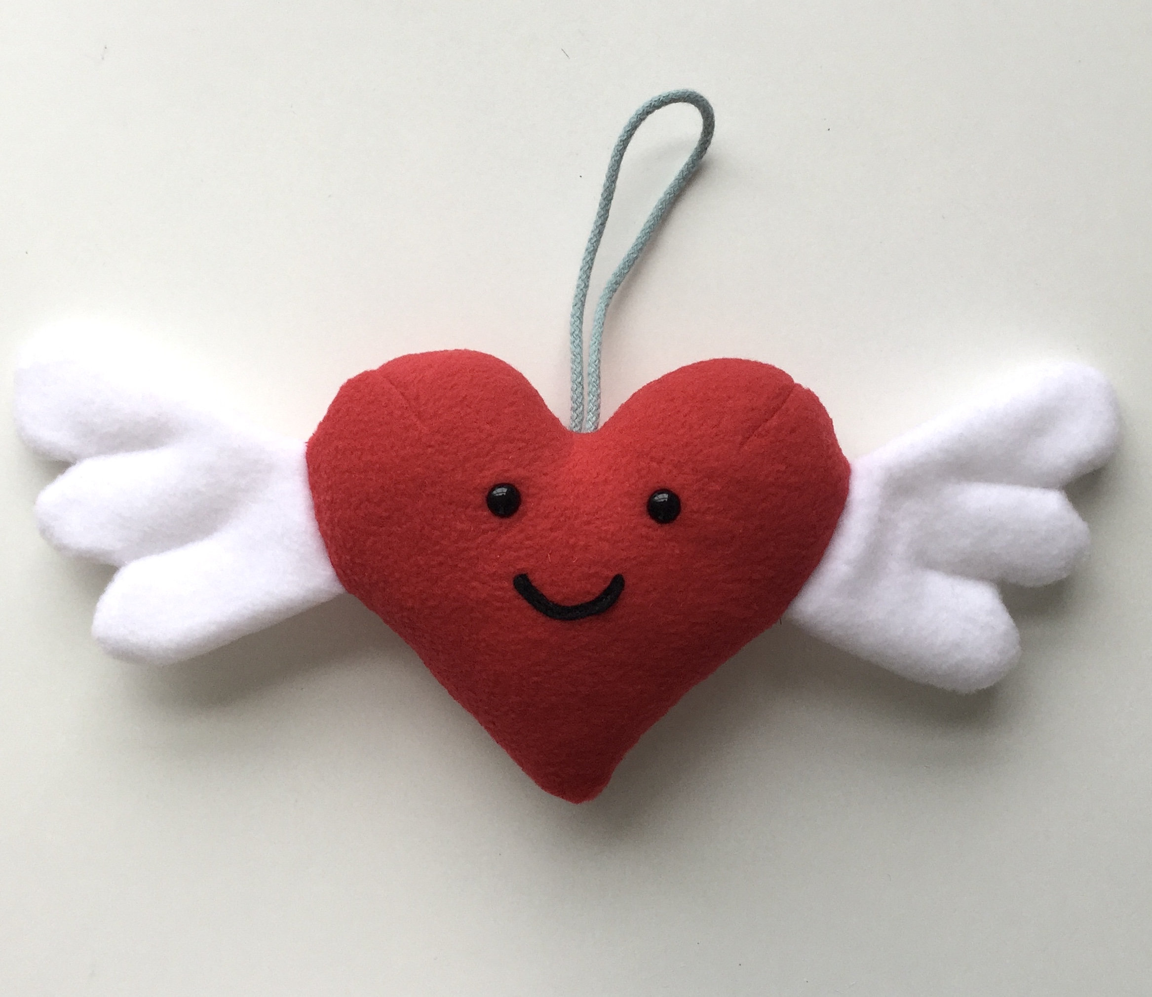 Sewing pattern heart with wings heart pendant love is in the | Etsy