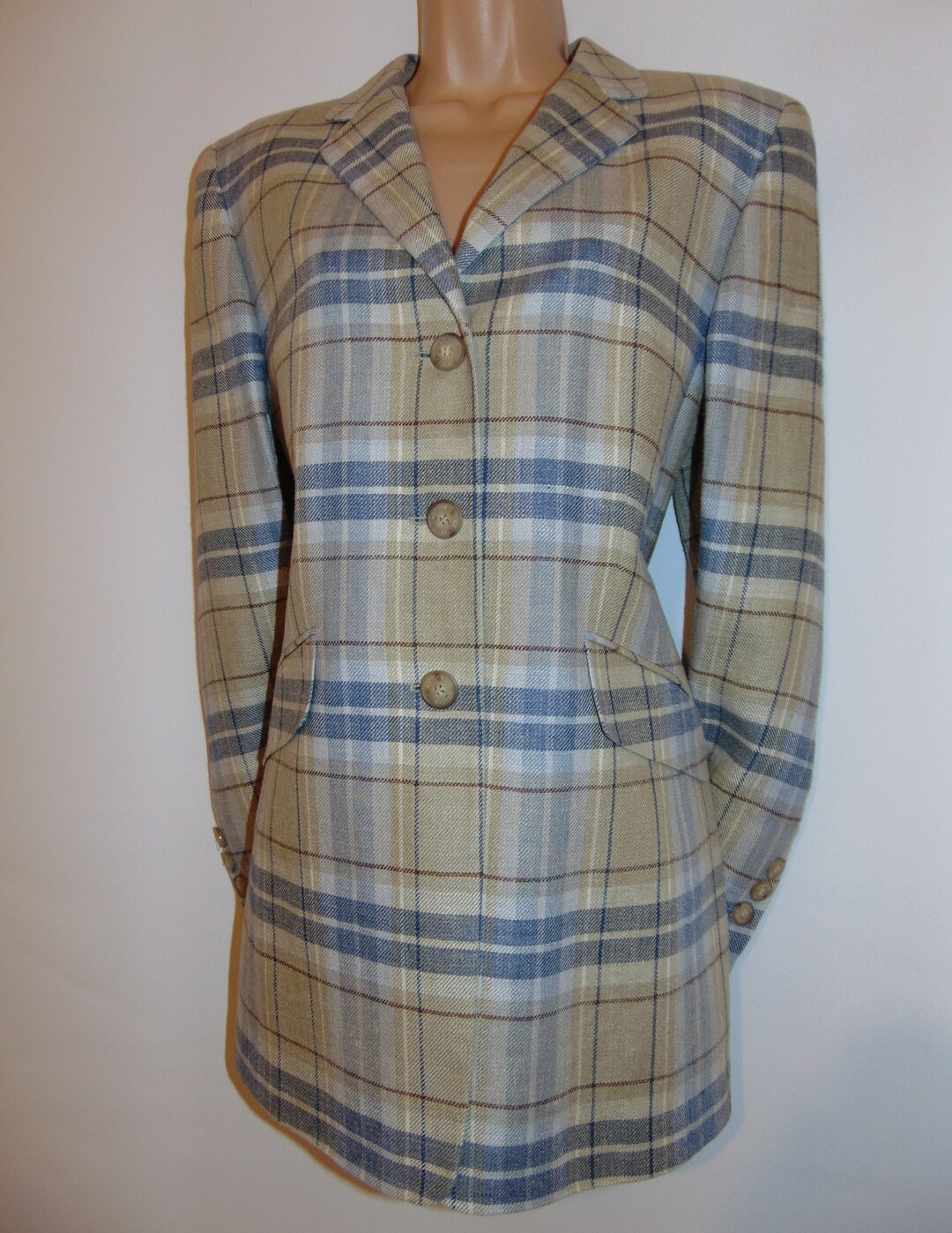 Basler Jeans Vintage Silk & Linen Woven Sartorial Casual/ Smart Long ...