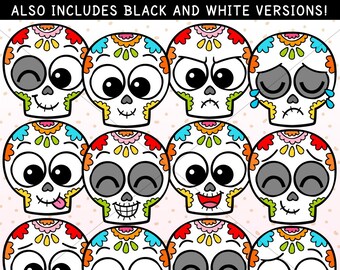 Sugar skull template | Etsy