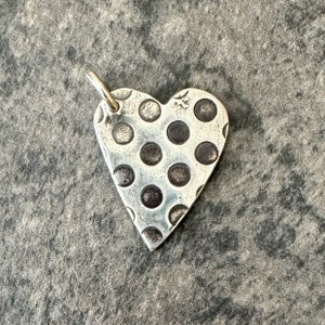 Artisan Heart Jewelry, Silver Heart Pendants - Etsy
