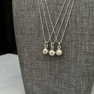 Silver Bell Necklace, Happy Bell Necklace, Make Some Noise - Etsy