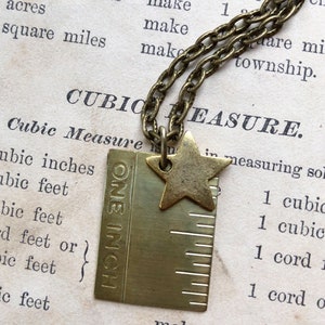 One Inch BRASS Pendant / INCH FORWARD / Inch by Inch - Etsy