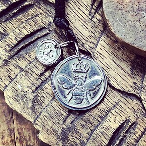 QUEEN BEE Pendant, Bee Necklace, Queen of the Hive, Handcrafted Jewelry ...