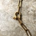 Rocker Jewelry, Shackle Lock Link Necklace, VINTAGE Raw Brass - Etsy