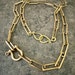 Rocker Jewelry, Shackle Lock Link Necklace, VINTAGE Raw Brass - Etsy
