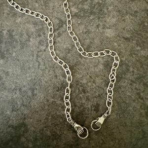 Open Ended Hand Necklace, Hold on to HOPE Necklace - Etsy