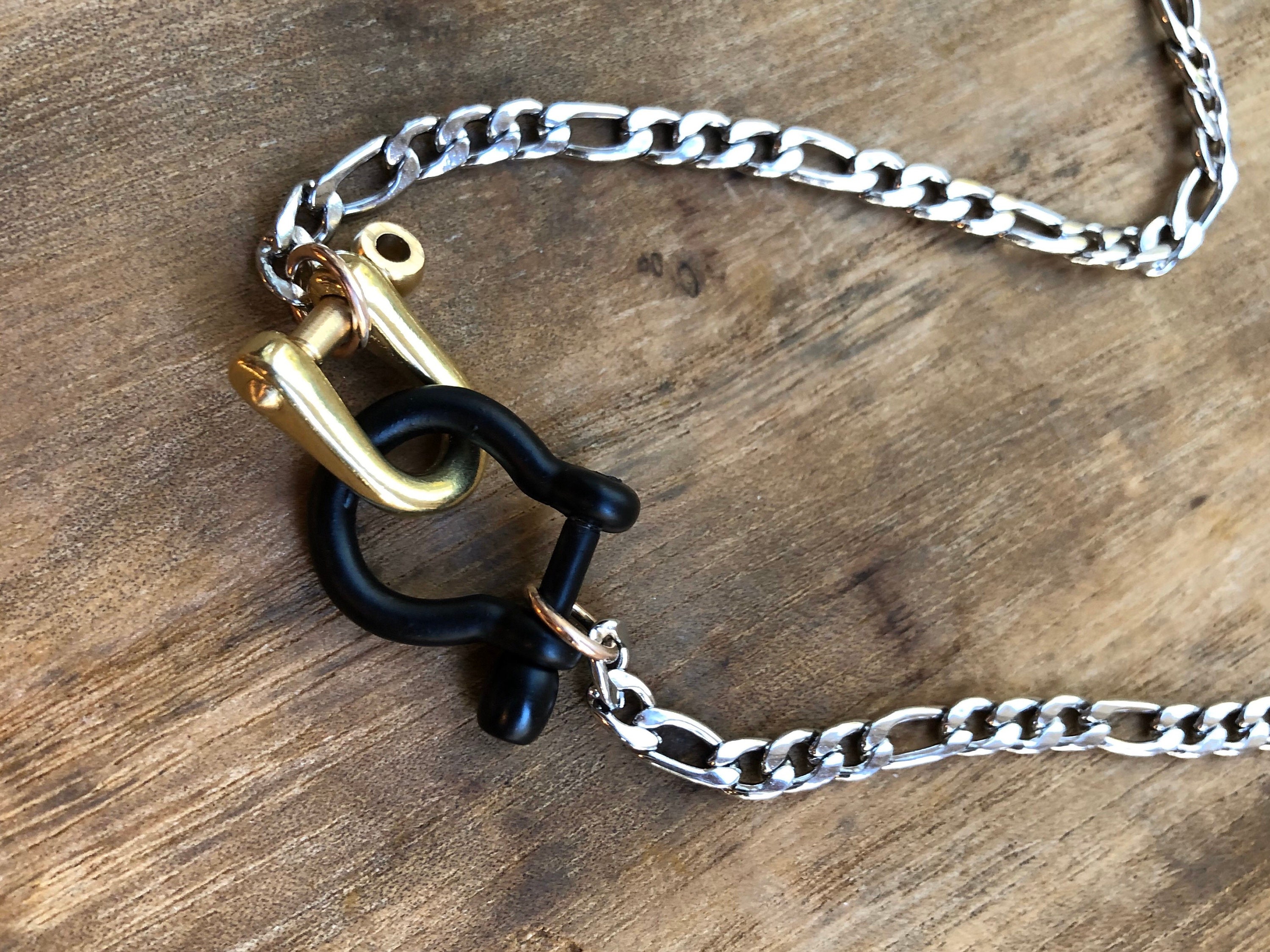 Open End Figaro Curb CHAIN / Carabiner Necklace | Etsy