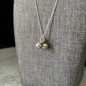Silver Bell Necklace, Happy Bell Necklace, Make Some Noise - Etsy