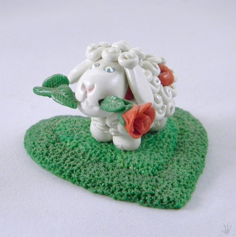 I Love Ewe Romantic Sheep with a Rose | Etsy