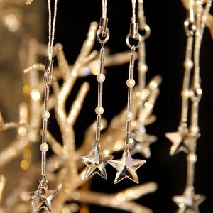 Christmas Ornaments, Crystal Star Ornament, Christmas Tree Decorations ...