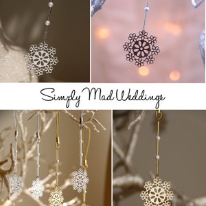 Winter Wedding Wish Tree With Snowflake Favors Wedding Favors and Guest ...