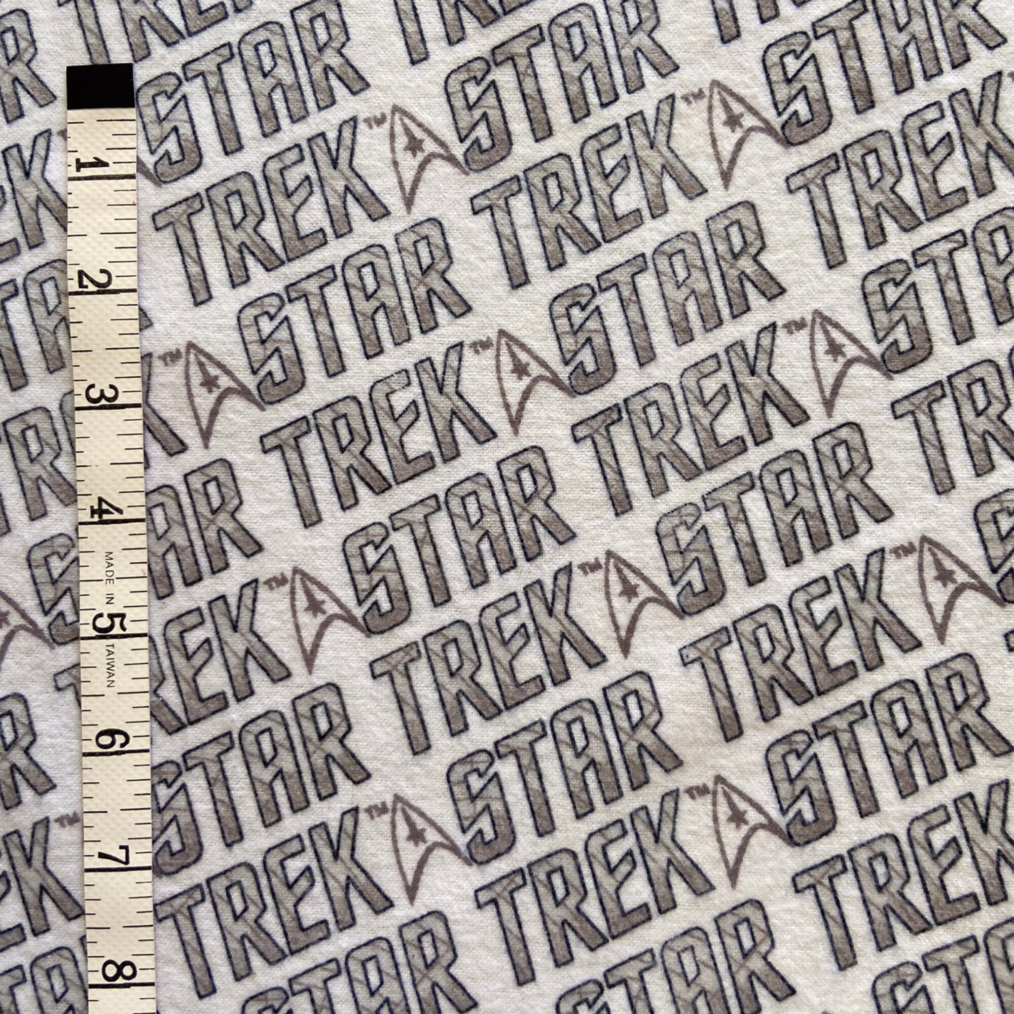 Star Trek Flannel Fabric, Character Flannel Fabric, Star Trek Shield ...