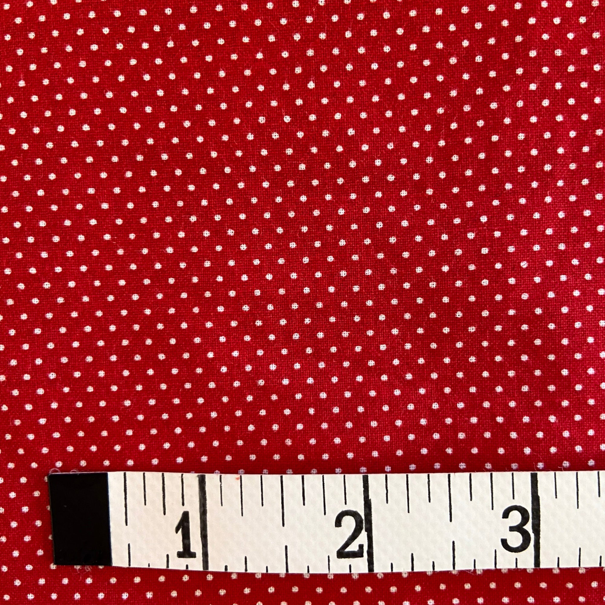 Red Polka Dot Fabric White Dots Fabric by the Half Yard - Etsy