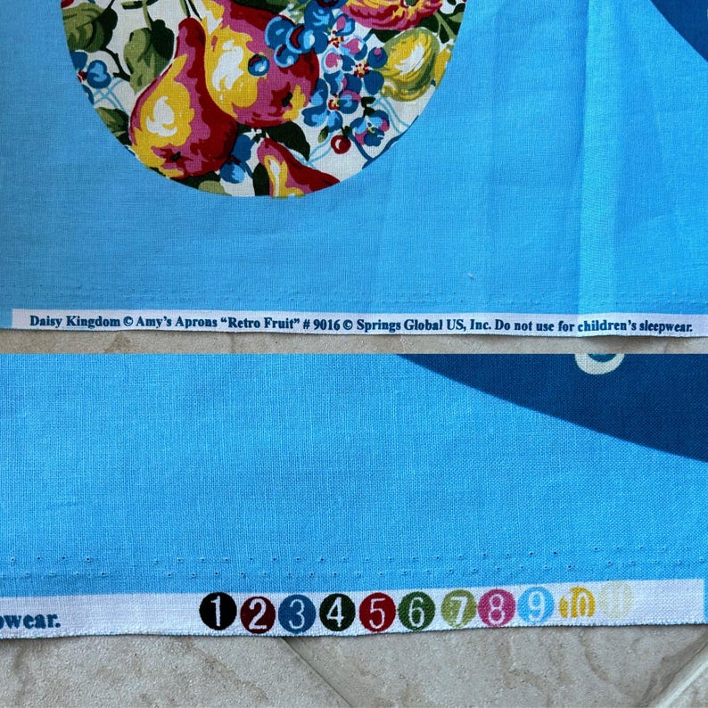 Retro Vintage Apron Pattern, Amy’s Aprons Fabric Panel, Daisy Kingdom ...