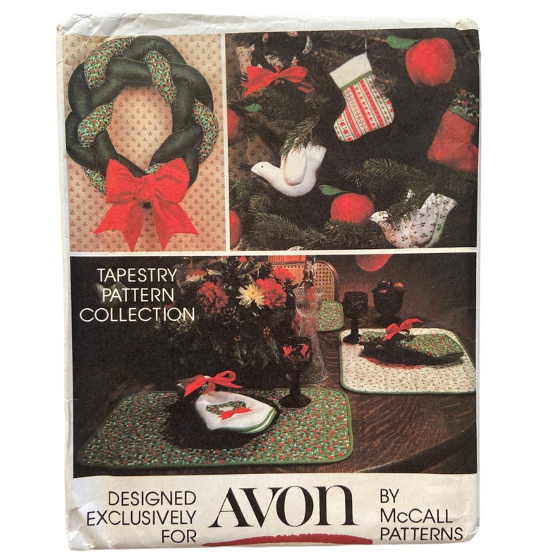 Vintage Christmas Crafts Sewing Pattern, Mccall's 5380, Uncut FF ...